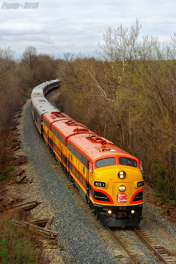Northbound KCS Special Business Train - The Southern Belle
